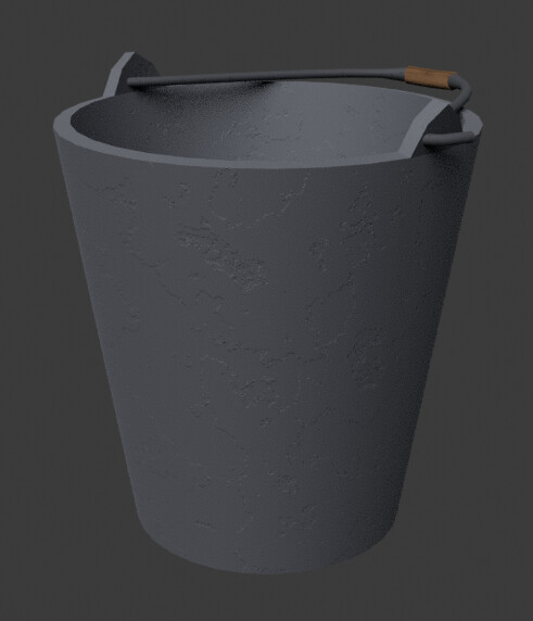 ArtStation - Metal Bucket Texture Work for "Rage Rooster" [Blender]