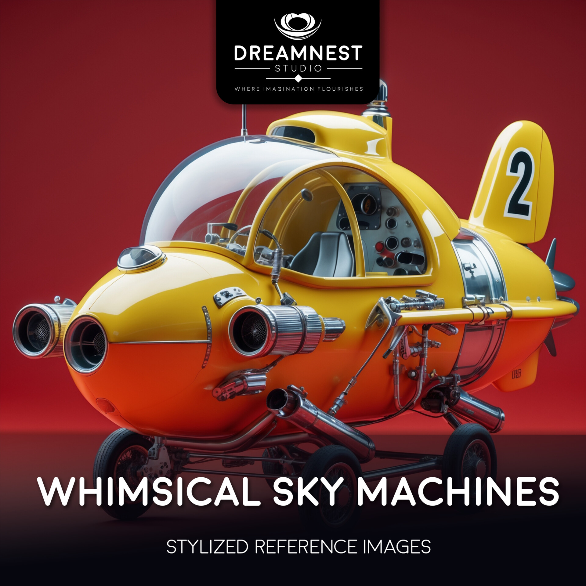 ArtStation - Whimsical Sky Machines-2k-Stylized Concept Art Reference