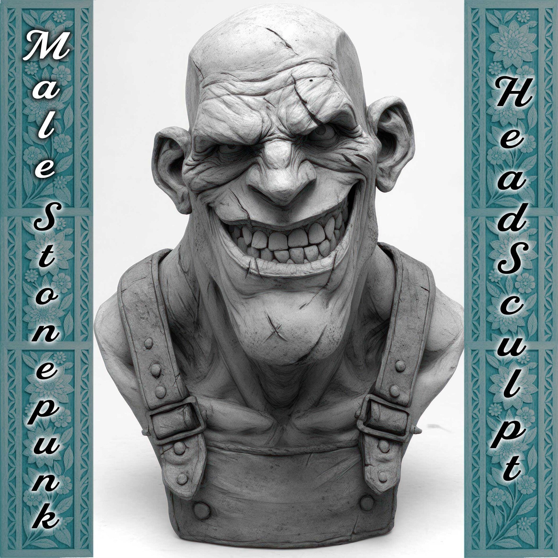 ArtStation - 200 HeadSculpt (Male Stonepunk) - 4K Resolution - V.7