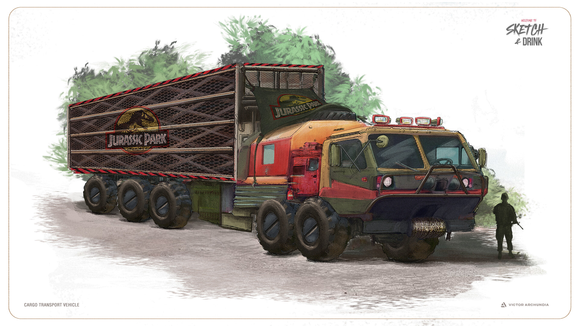 Victor Archundia - Jurassic Park Cargo Transport Vehicle