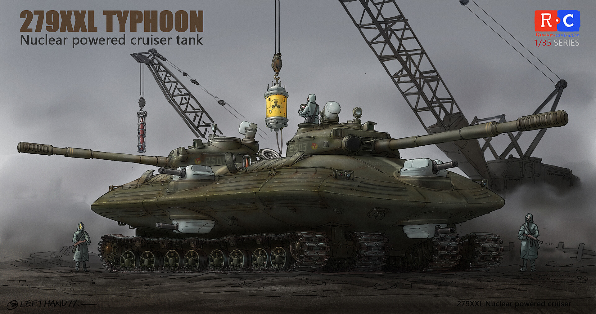 ArtStation - 279XXL "TYPHOON" nuclear powered cruiser tank