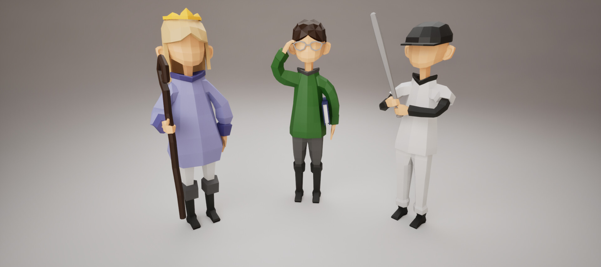 ArtStation - Static Low Poly Characters