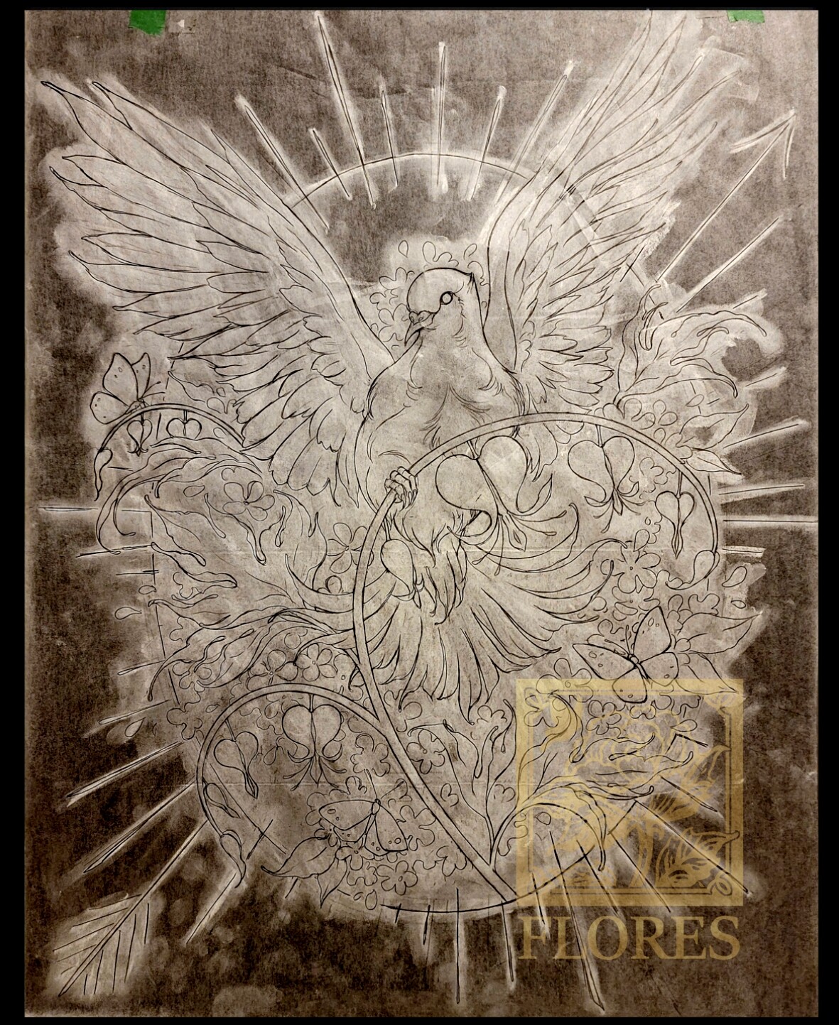 bleeding heart with wings