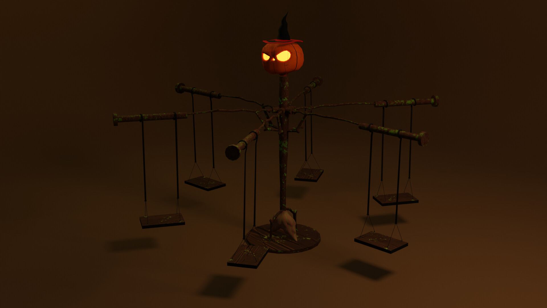 ArtStation - Spooky mery go round