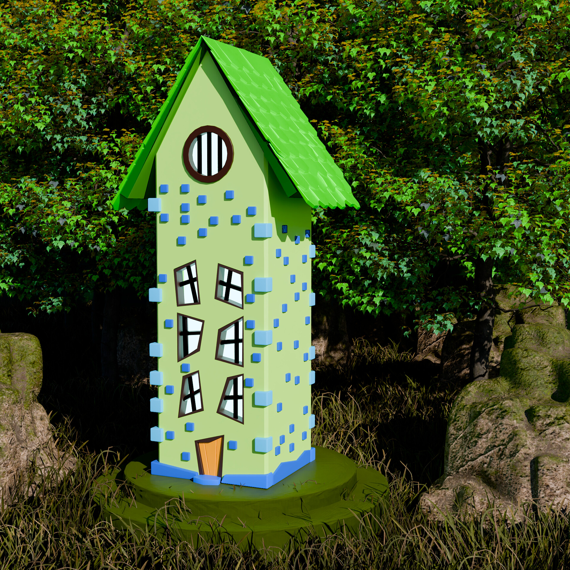 ArtStation - Level 2: Stylized House