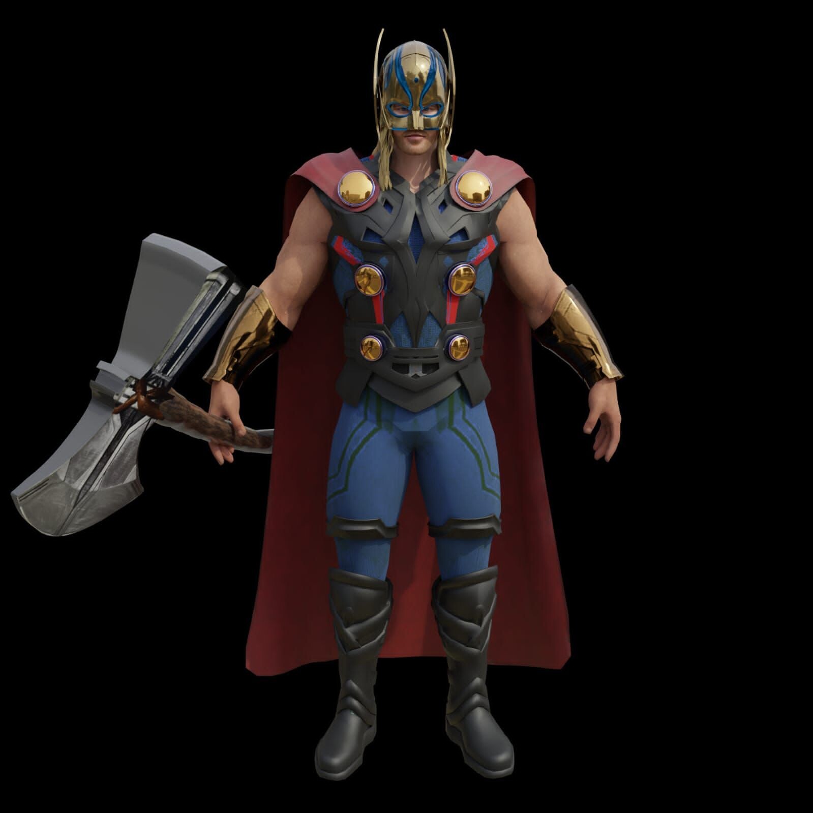 ArtStation - Thor 3D model Dm for commission work 🎀