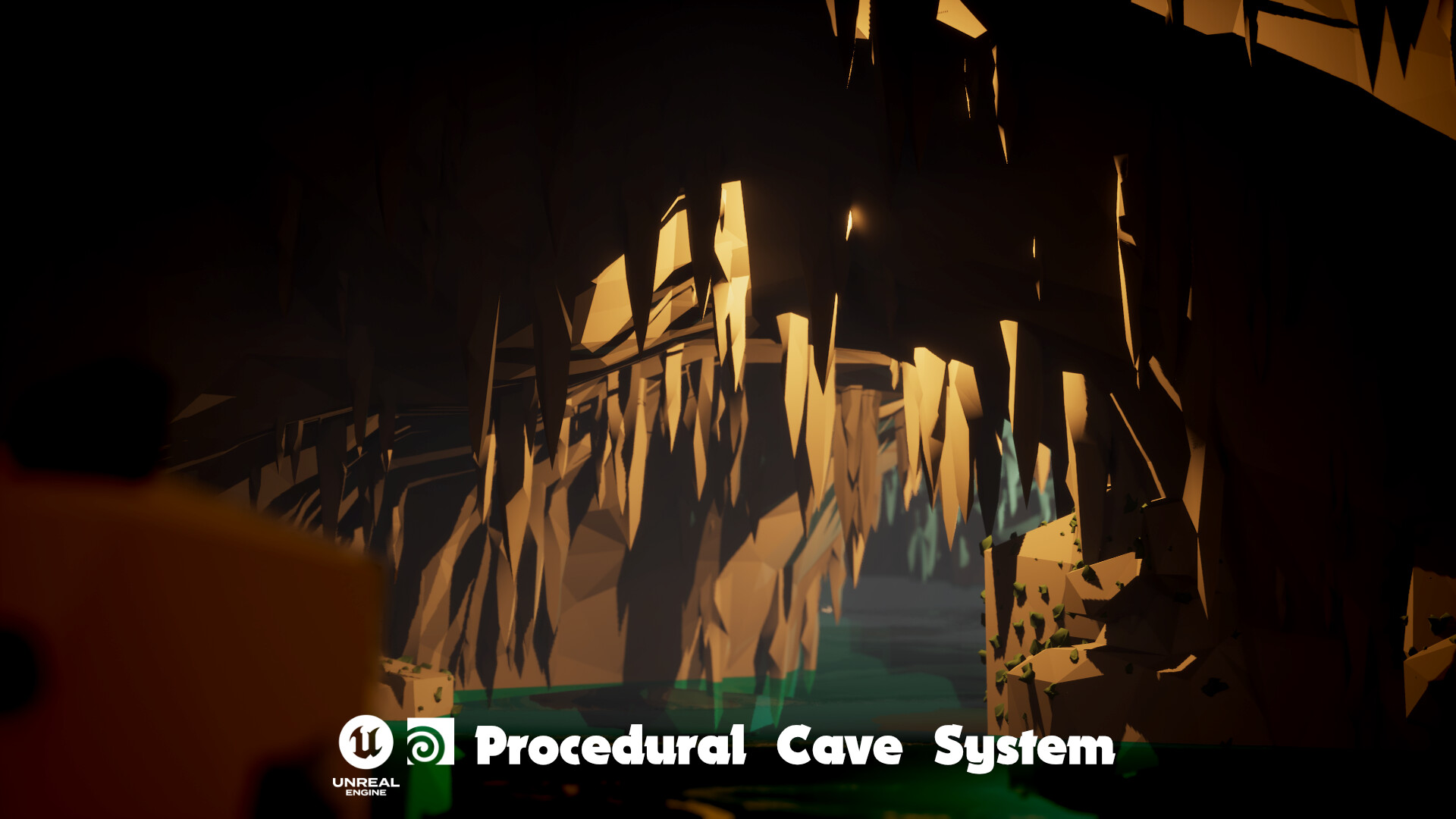 ArtStation - Procedural 3D Cave System - Houdini HDA stylised cave