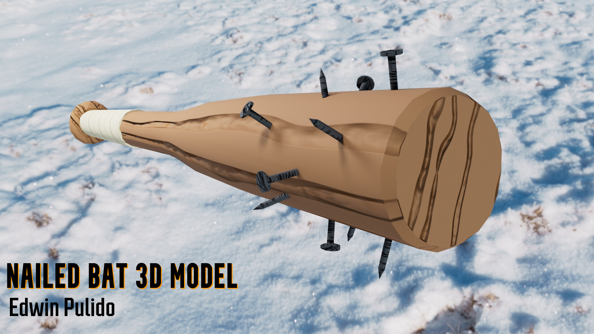ArtStation - Nailed Bat 3D Model