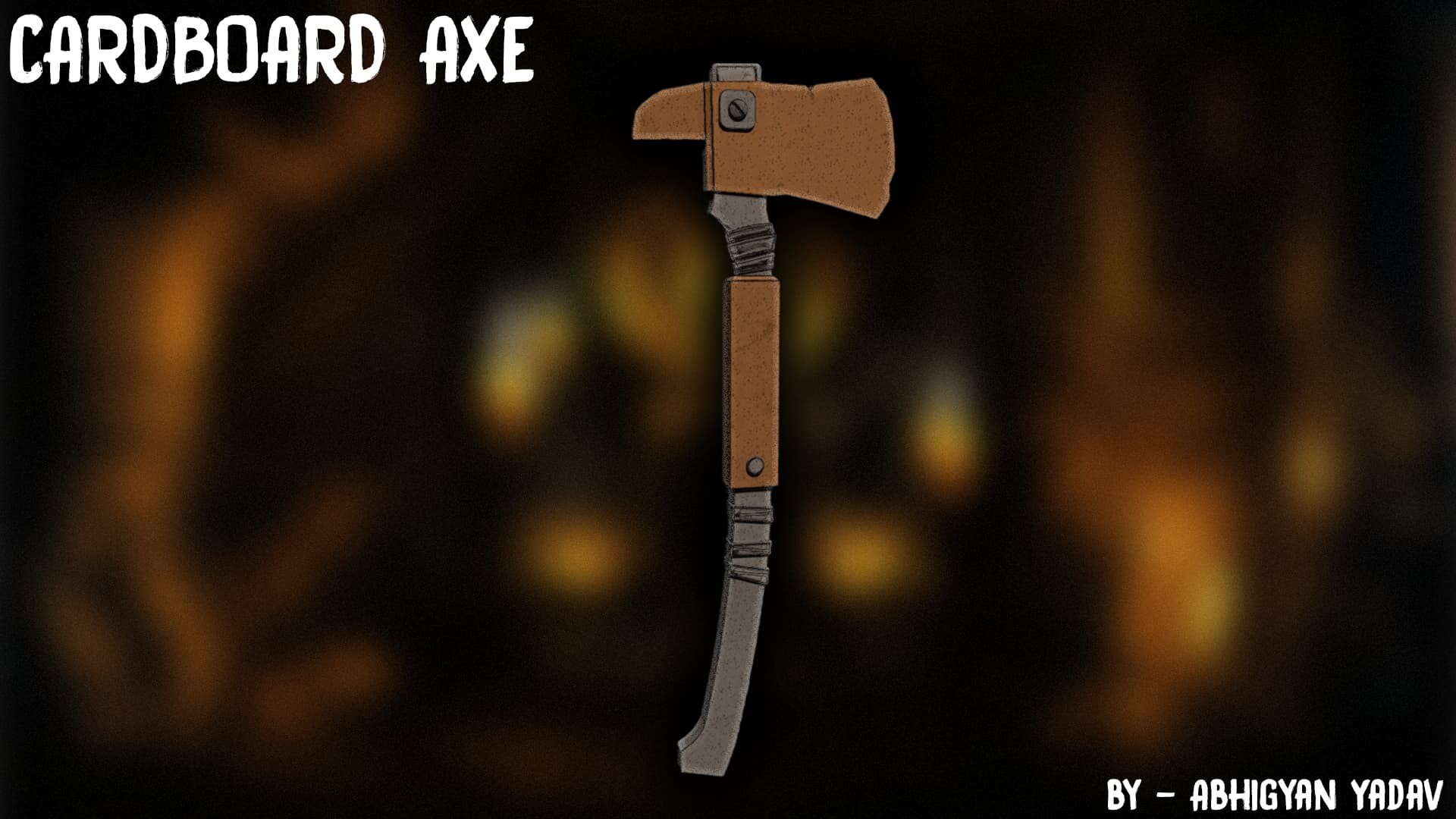 ArtStation - Cardboard Axe