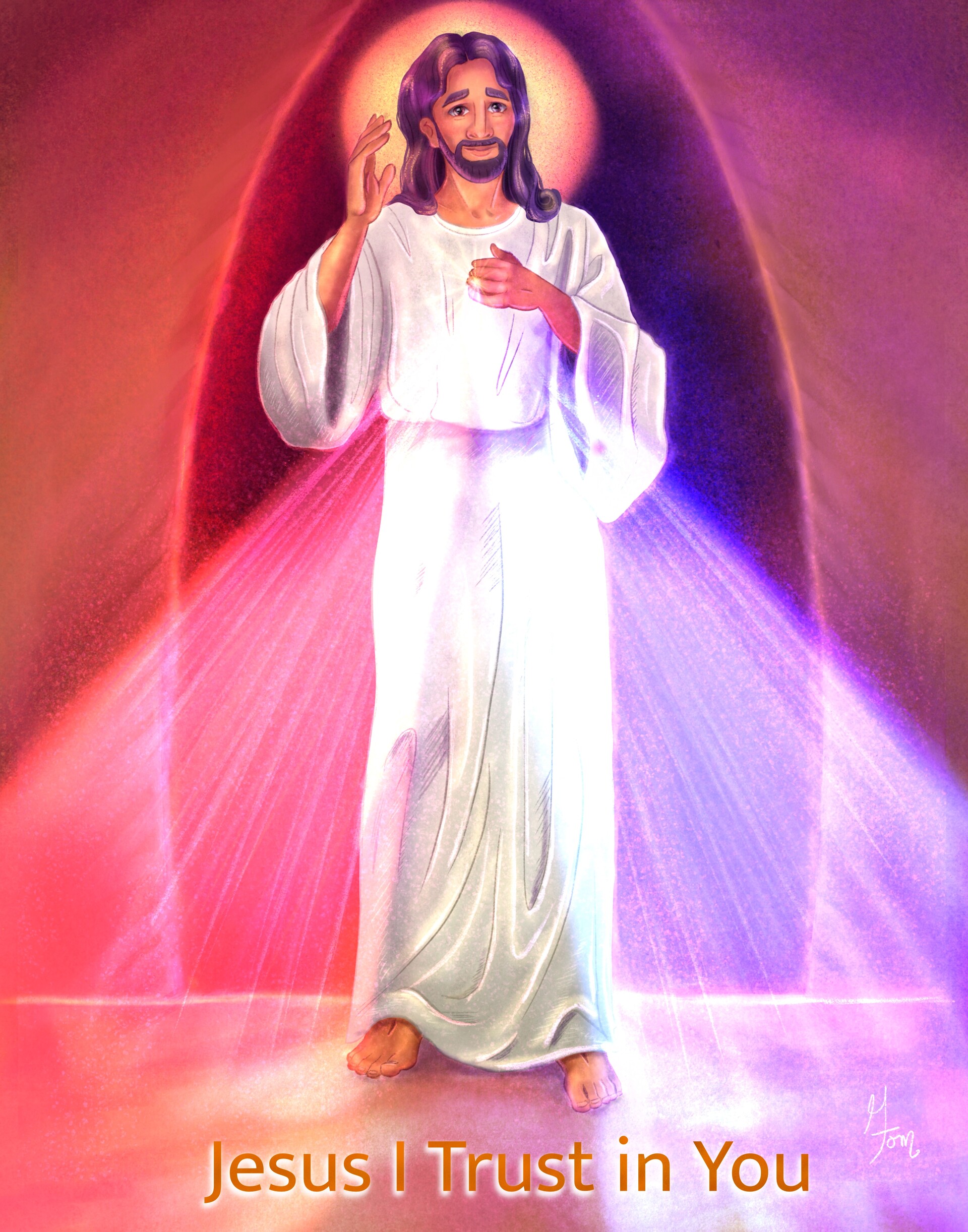 ArtStation - Divine Mercy Illustration