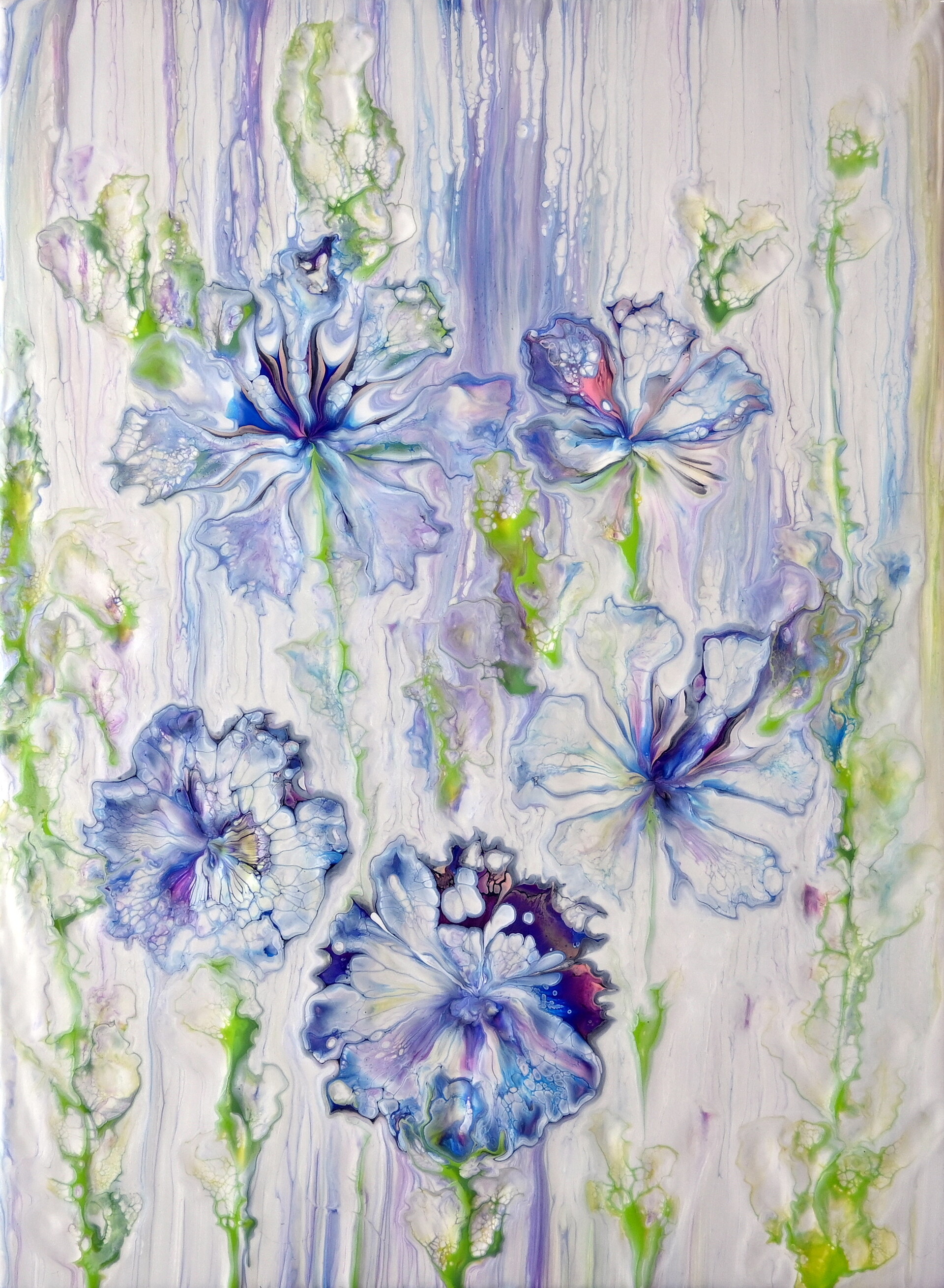 Fiona Art - This Easy Acrylic Pouring Technique Creates Gorgeous Floral ...