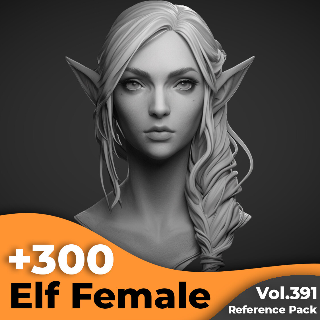 ArtStation - +300 Elf Female Head Sculpt Reference Images(4k)