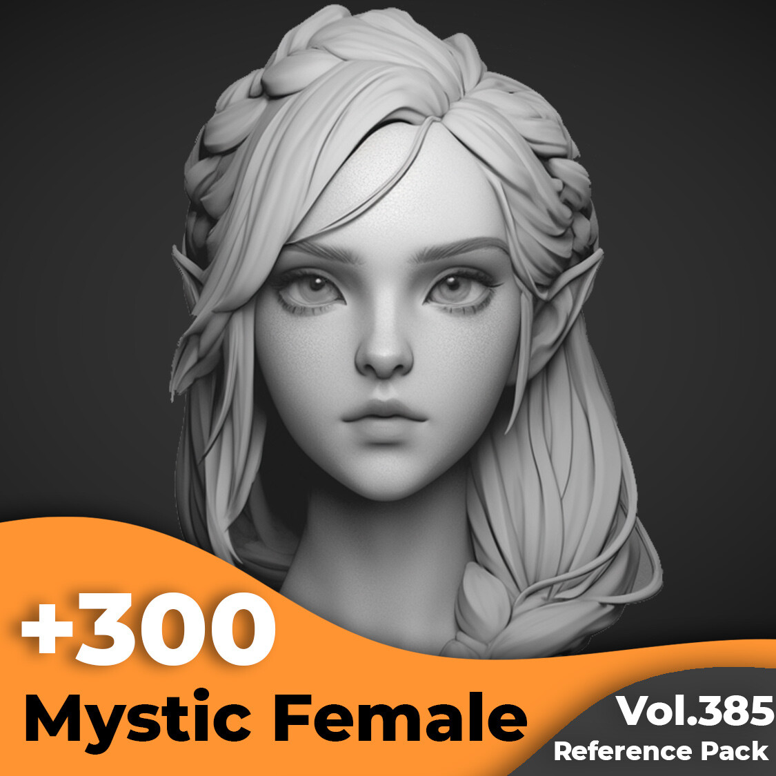 3D Head Sculpt References in 4K - Tika Art