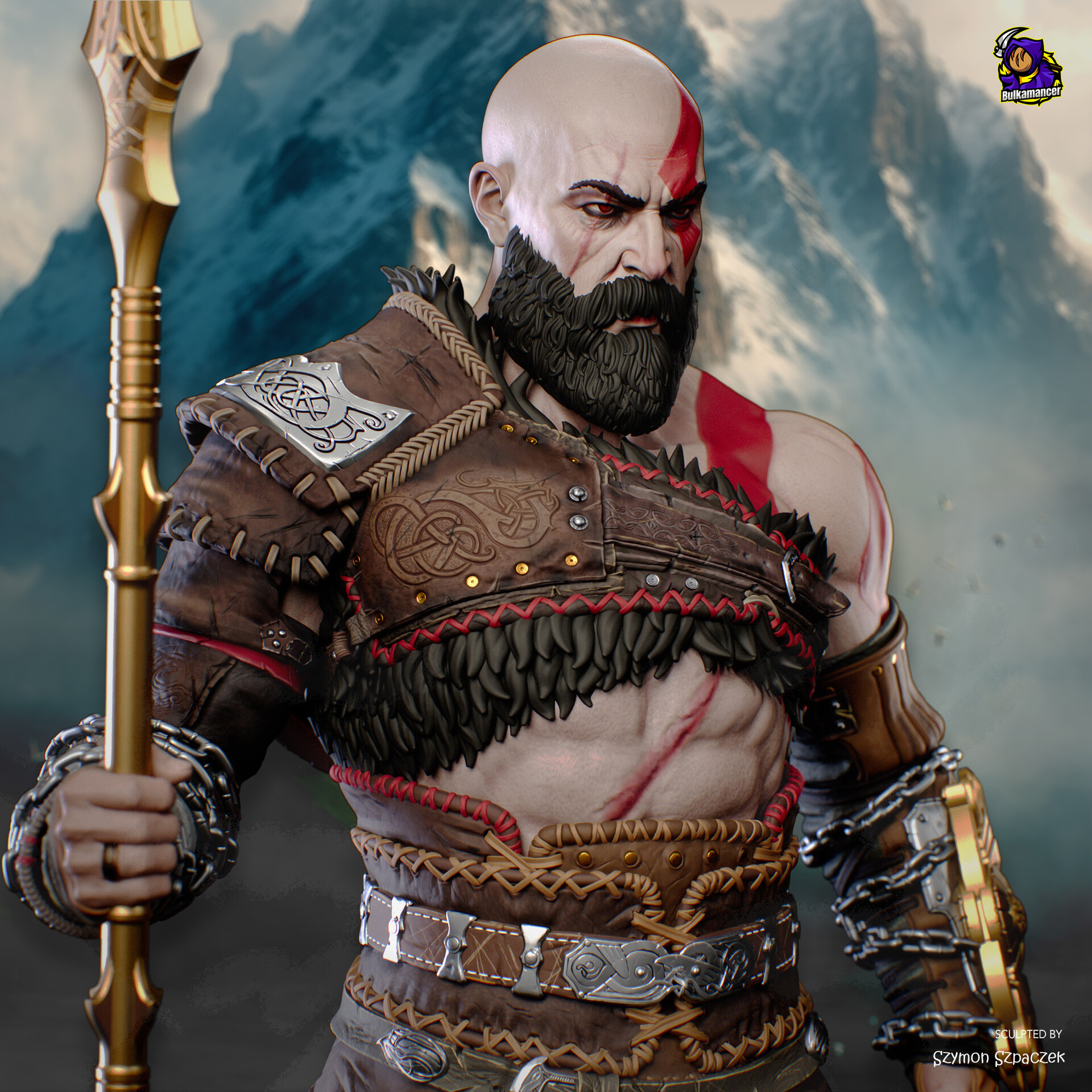 ArtStation - Kratos (God of War) Fanart