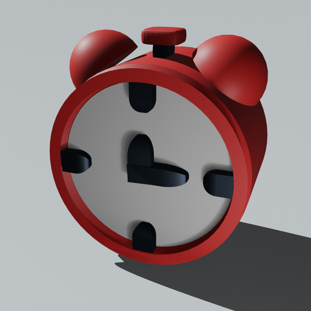ArtStation - Cartoon Alarm Clock — 3D Stylized Model
