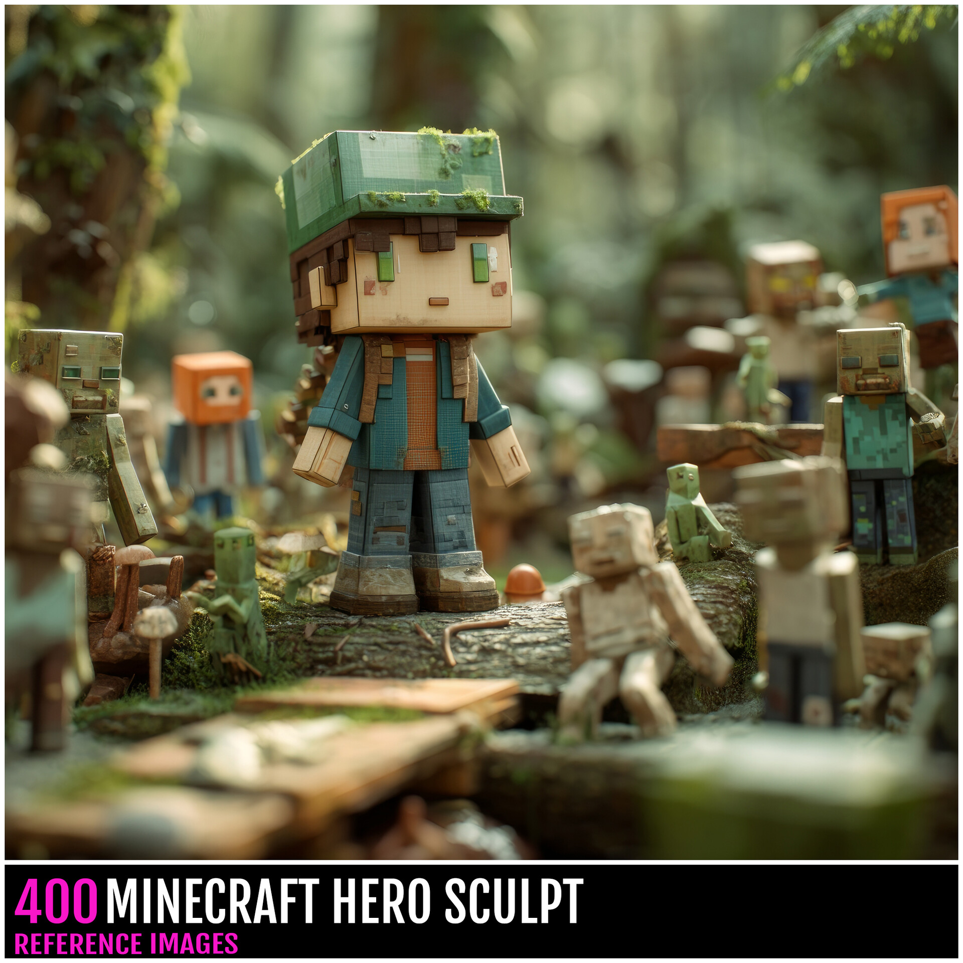 Isabelle Studio (¥¥ Isabelle ¥¥) - 400 MINECRAFT HERO SCULPT