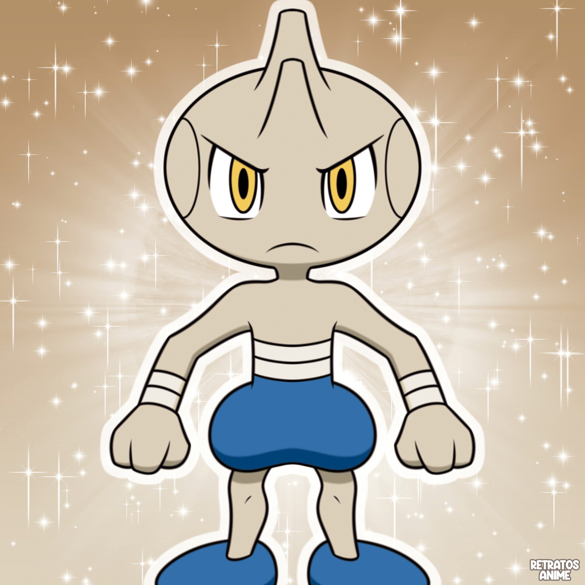 Retratosanime - Tyrogue Shiny, Pokémon