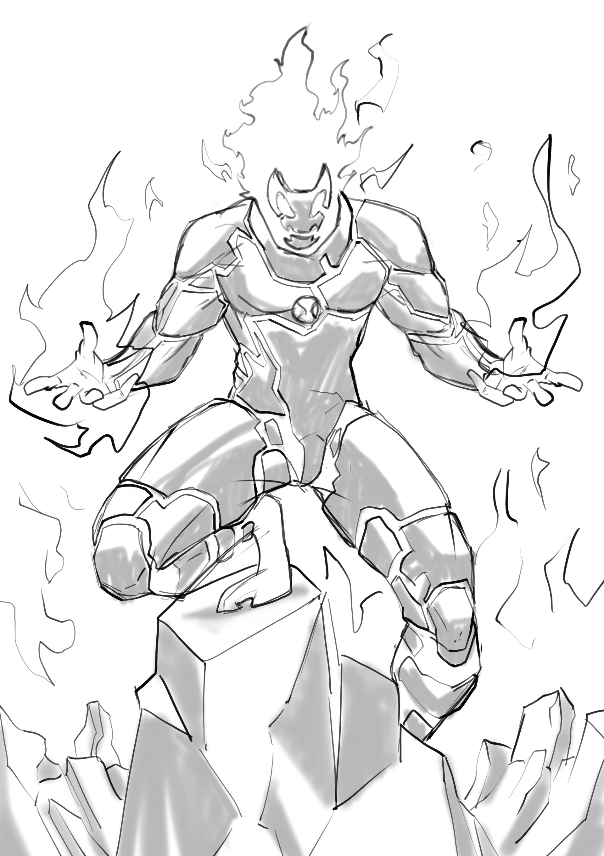 heat blast coloring sheet