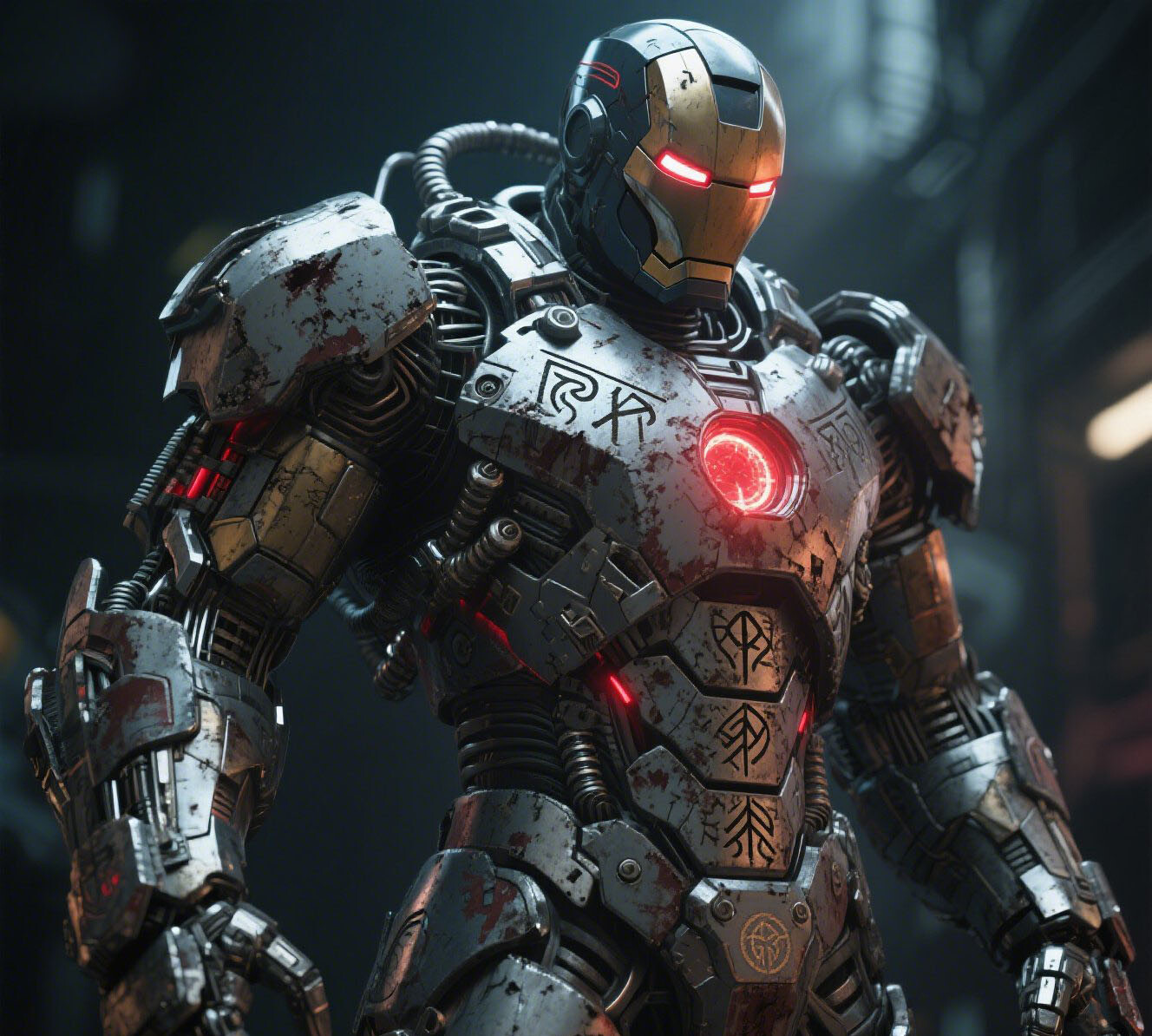 jrv boy - Highly detailed Ironman-inspired exosuit with massive battle ...