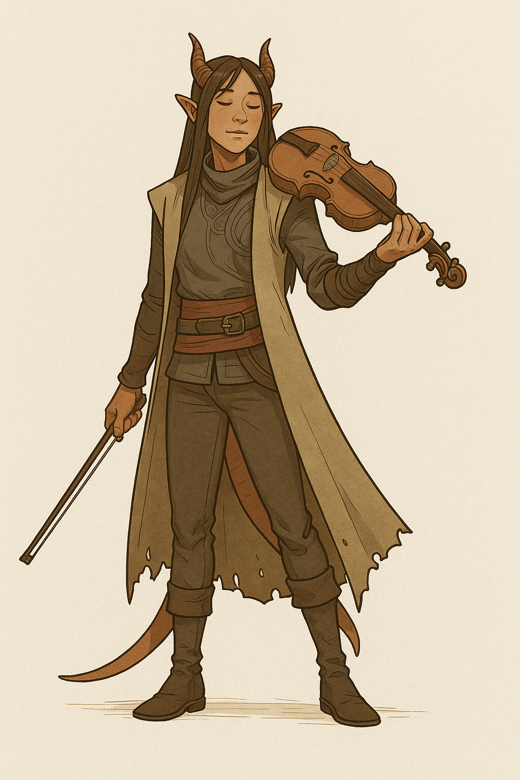 ArtStation - Seren of the Hollow String – The Infernal Virtuoso