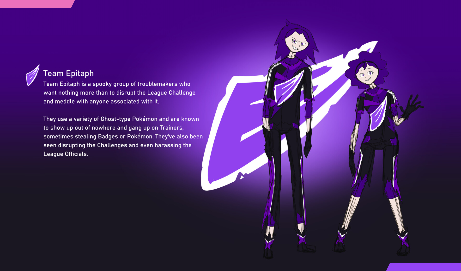 Daniel Boyle - Pokémon Fan Concept - Spirit and Spectre Team Epitaph