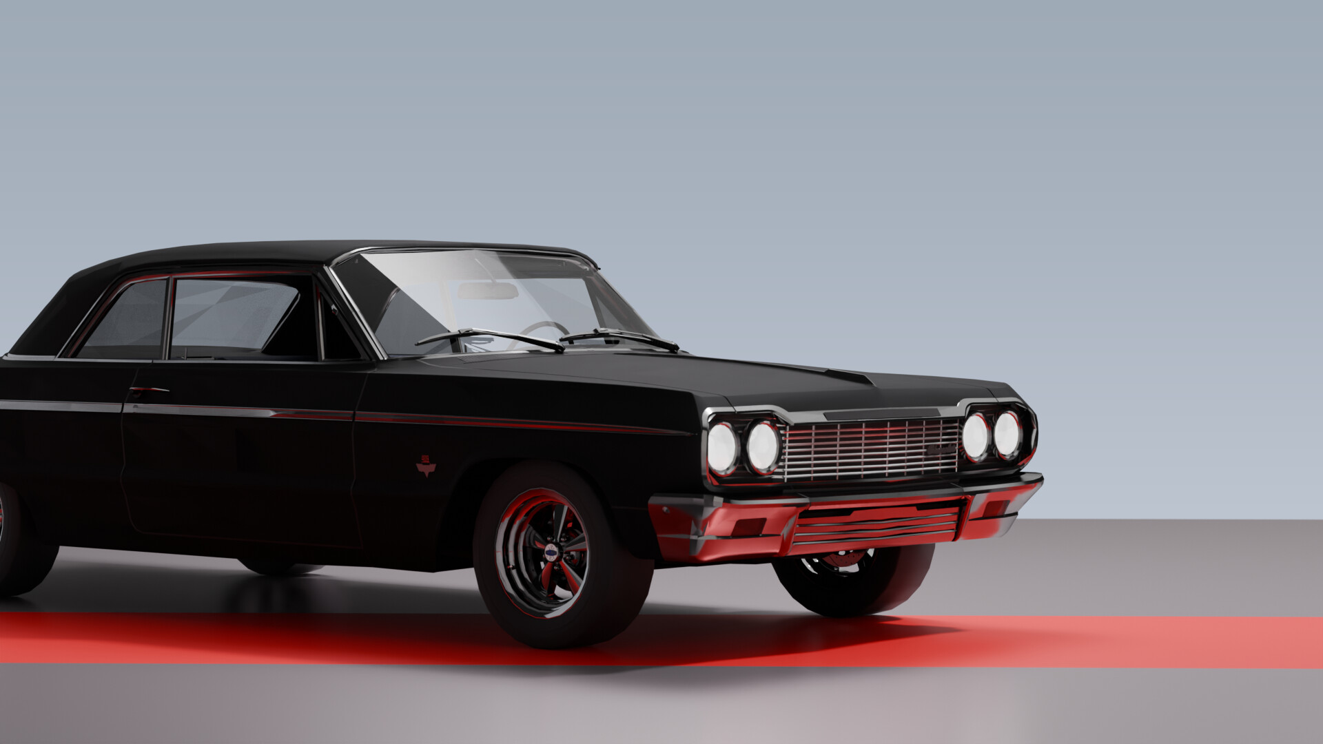 TheRustyArt - 1964 Impala – Real-Time Inspired 3D Render