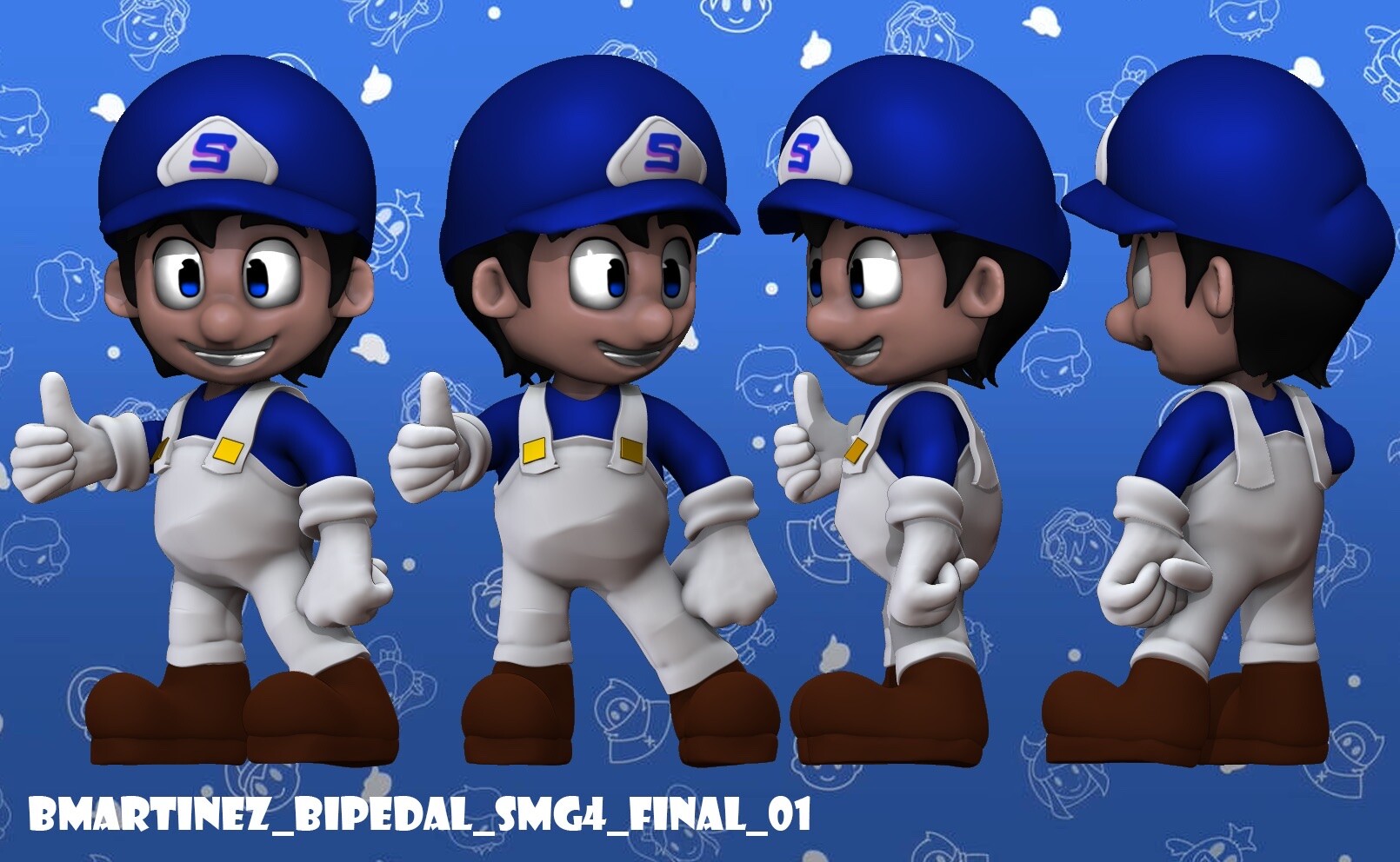 ArtStation - Bipedal Character: SMG4, for Organic Modeling