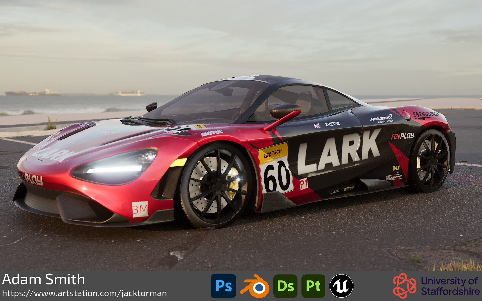 ArtStation - McLaren 765LT Lark Livery