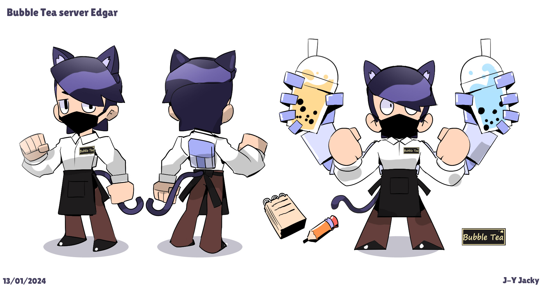 Jacky Yang - It's Pinku Pawlette Time !! 🐱 brawl stars fanart