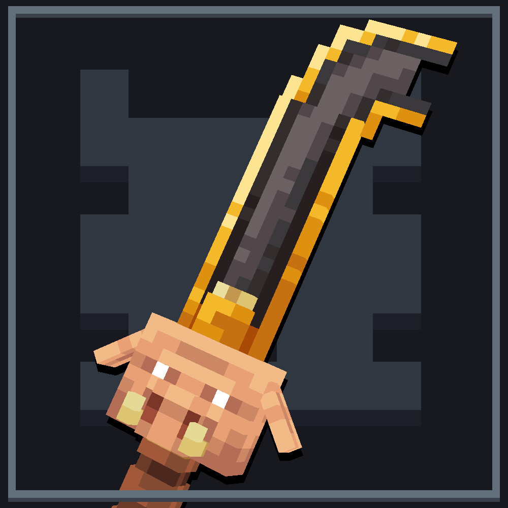 Kaneki Akira - Minecraft Mobs Sword - Piglin Sword