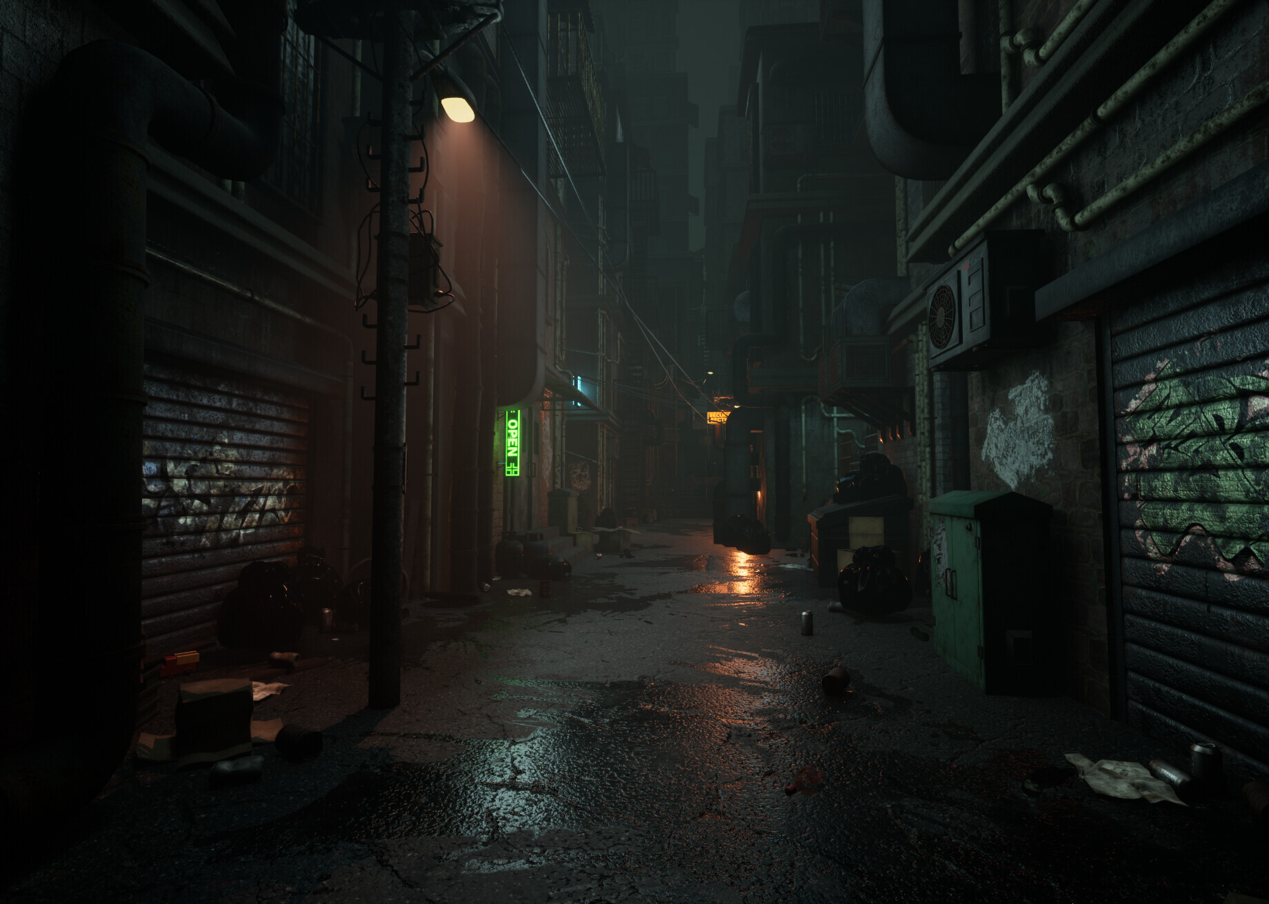 ArtStation - Ex-District 074 | Game Environment Modeling
