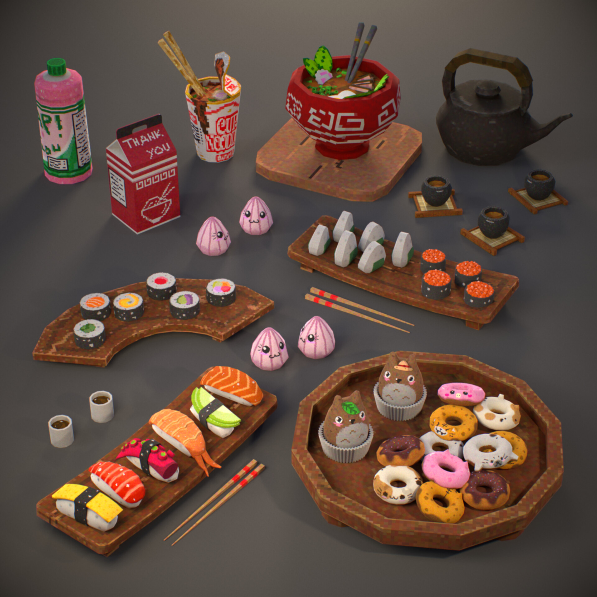ArtStation - Kawaii Pixel Platter