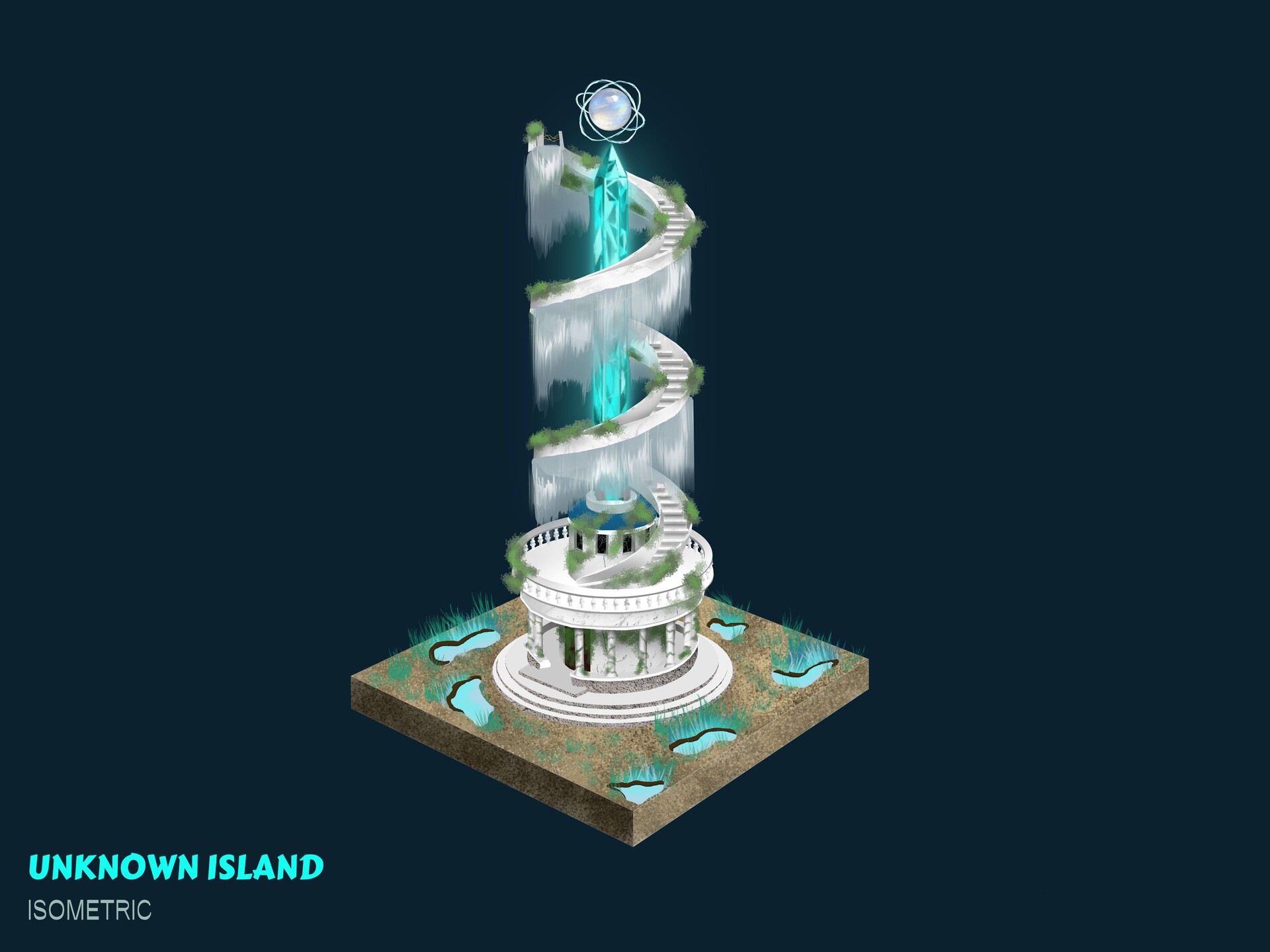 ArtStation - Unknown Island dwelling - Isometric