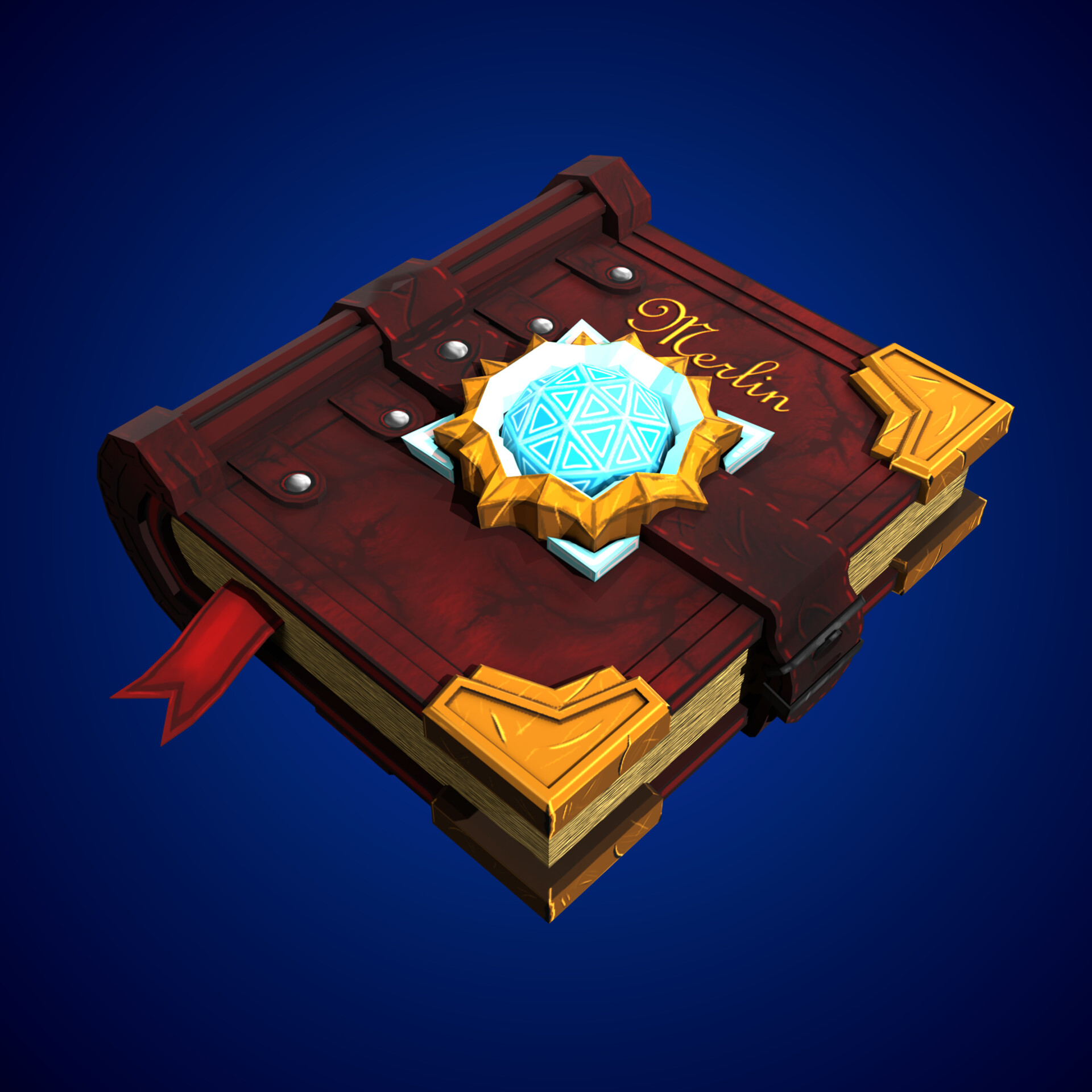 ArtStation - Stylized Hand Painted Magic Book