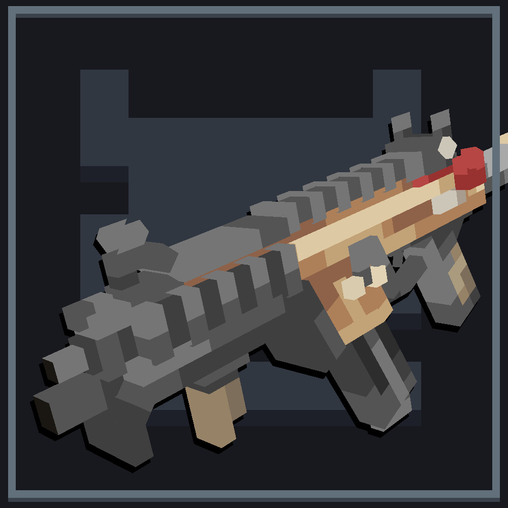 ArtStation - R99 SMG - Minecraft Style