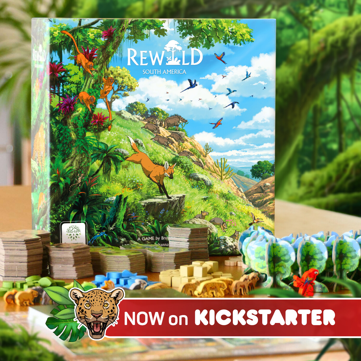 Keen Art - Rewild: South America | Board game.