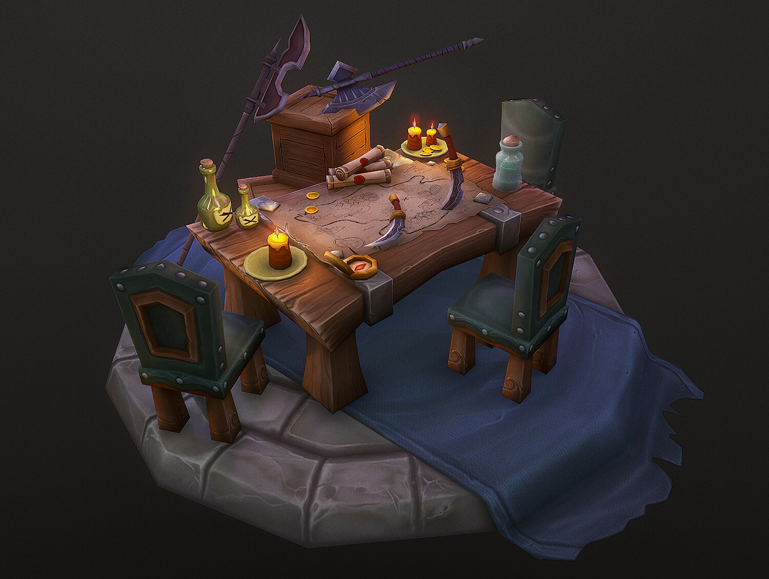 ArtStation - Handpainted World of Warcraft Props