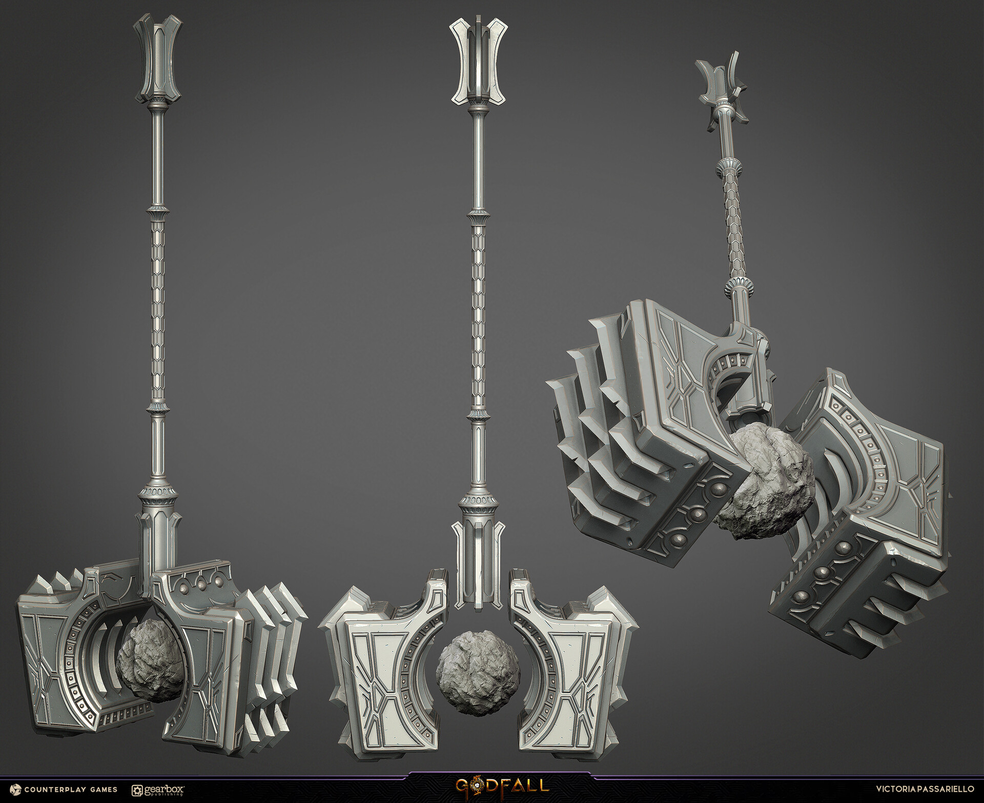Victoria Passariello PORTFOLIO - GODFALL HAMMER STORMHEART
