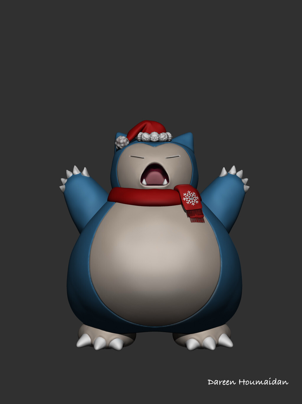 Dareen Houmaidan - Snorlax Santa Sculpt