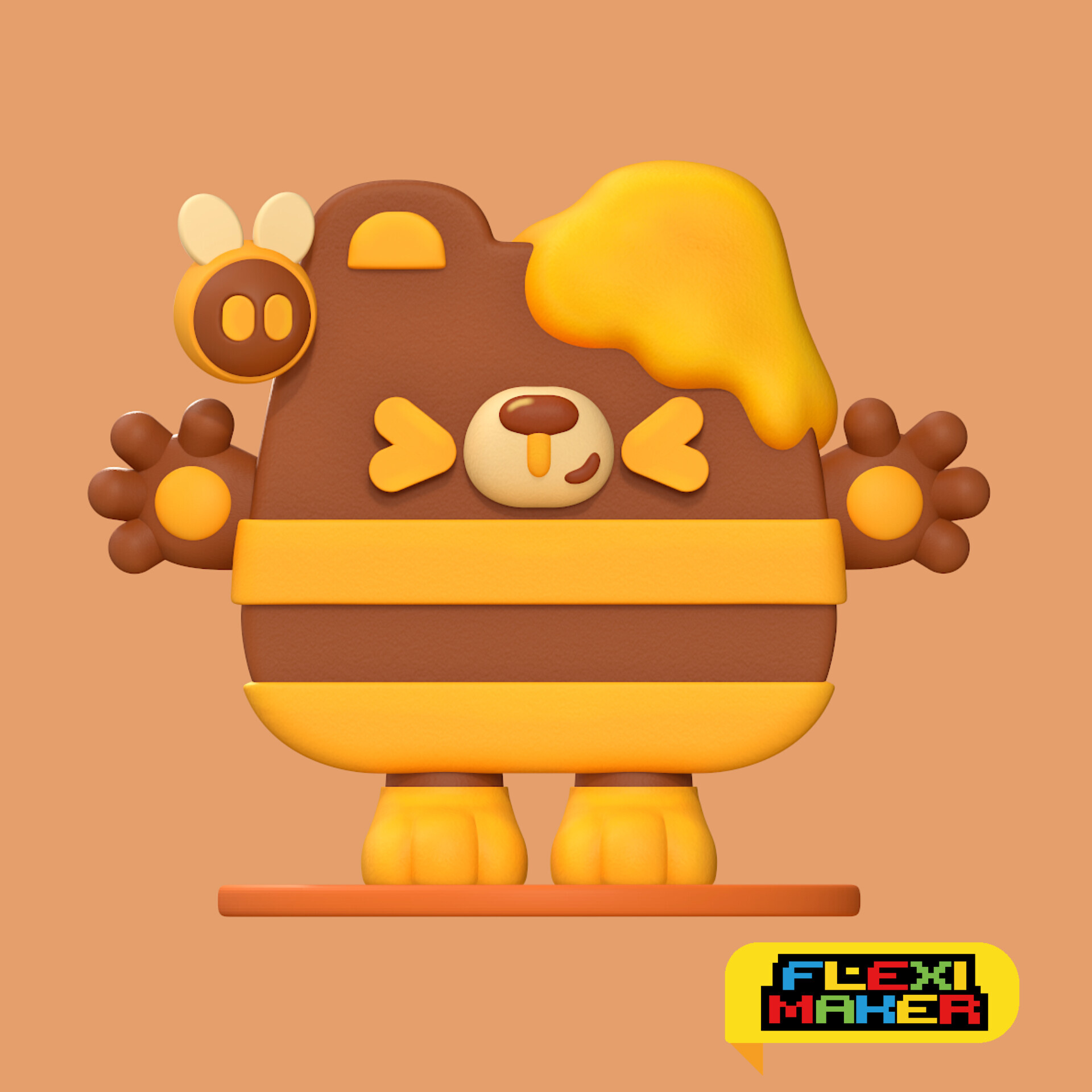 ArtStation - Honeyloaf Dog – A sweet little mix of bread, bee and pup!