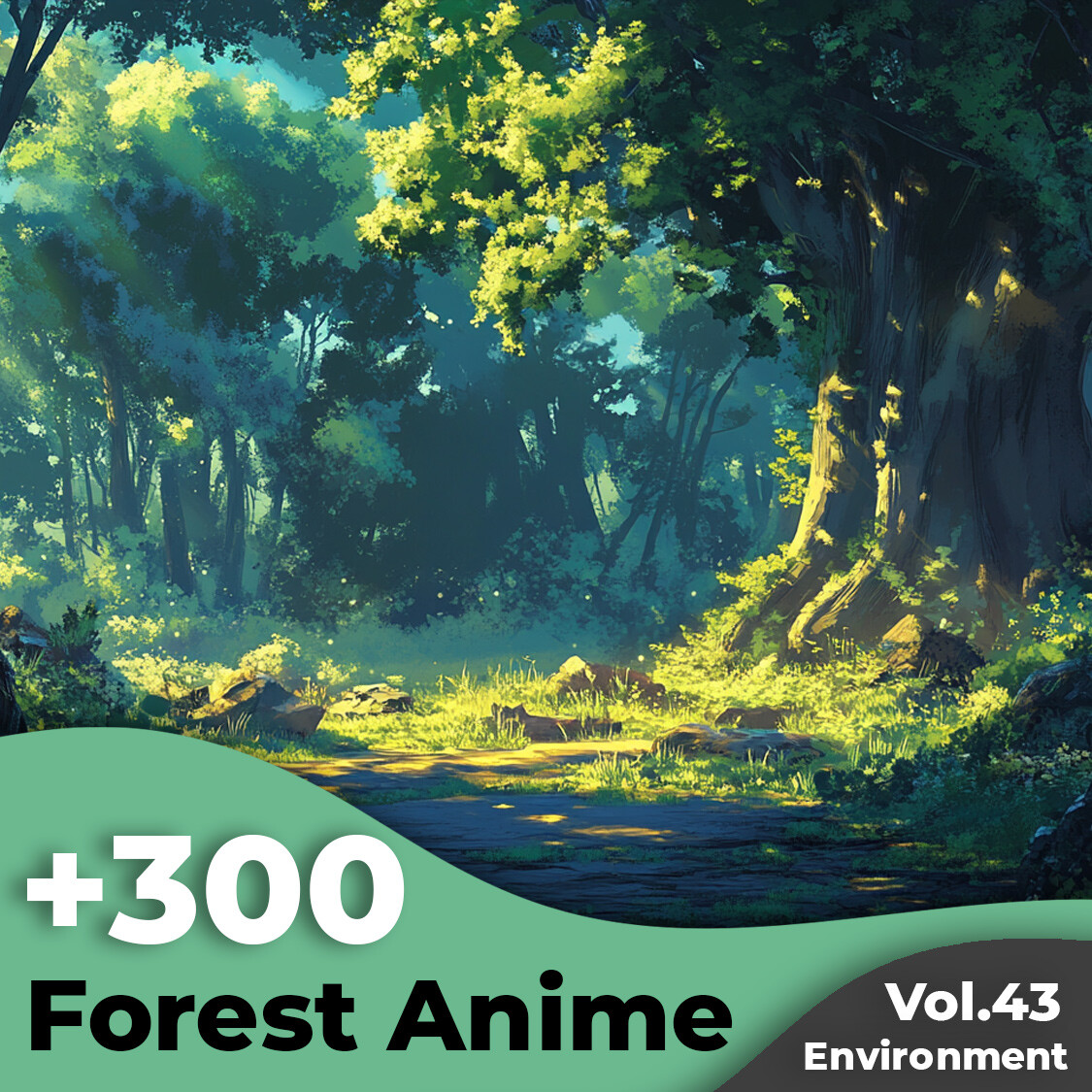 ArtStation - +300 Forest Anime Environment Reference (4k)