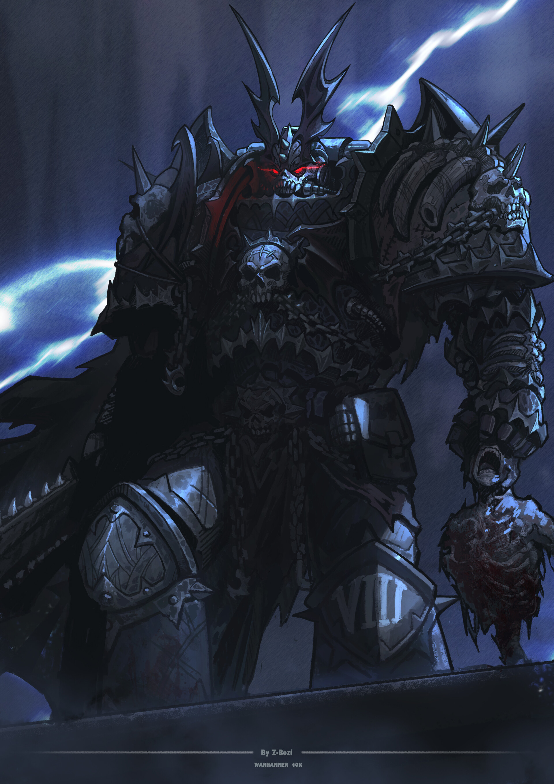 ArtStation - 【战锤40K】午夜领主Night Lords