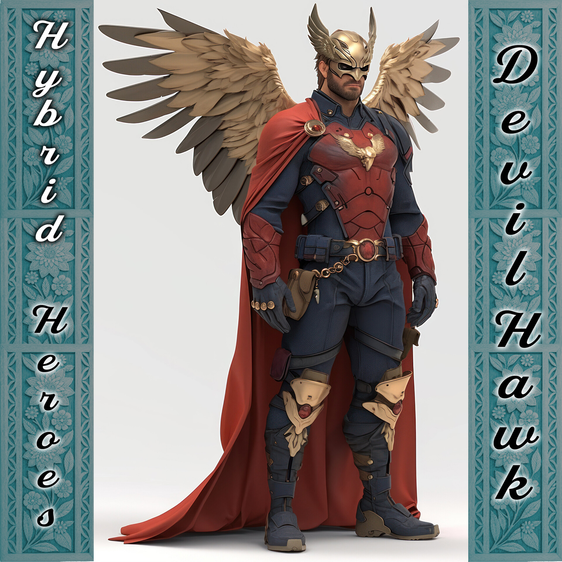 ArtStation - 200 Hybrid Heroes (Devil Hawk) - 4K Resolution - V.11