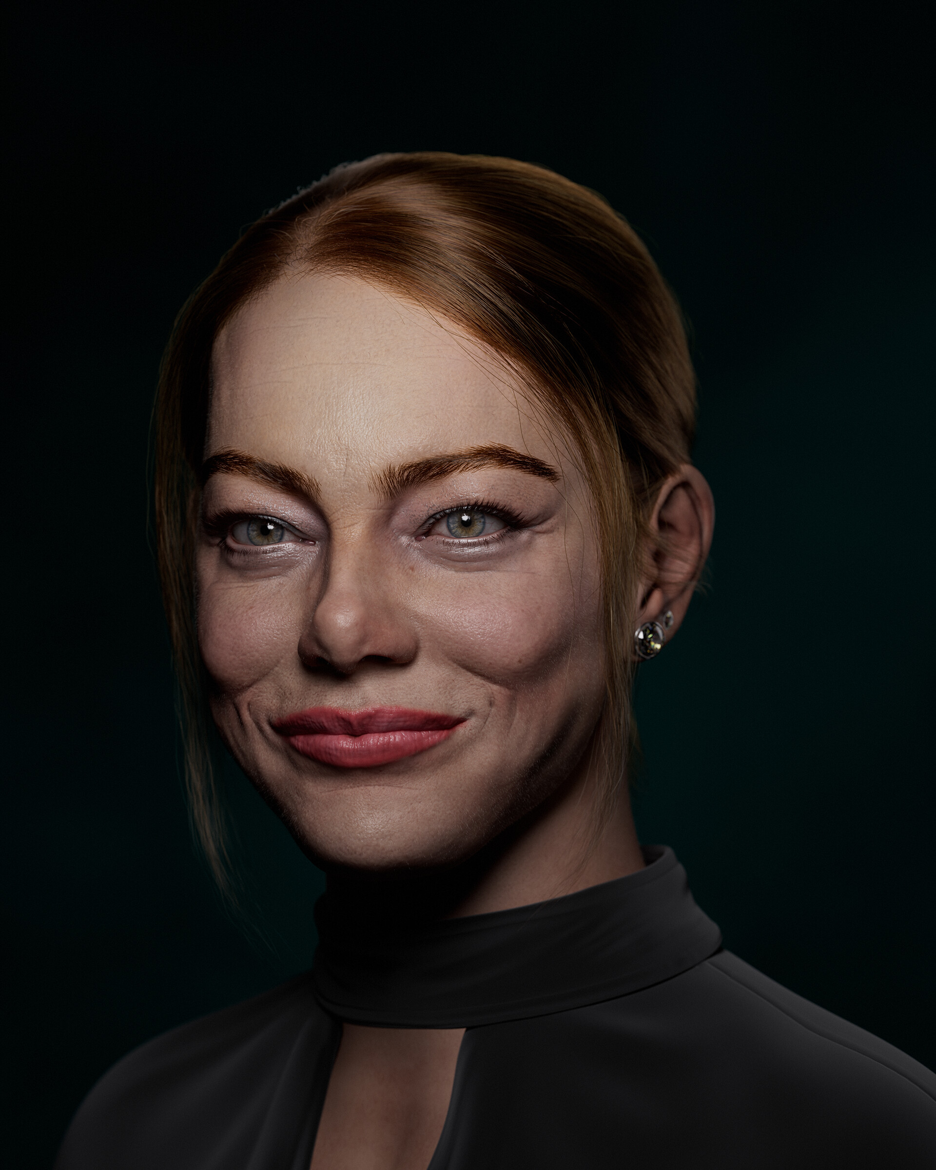 ArtStation - Emma Stone — Likeness Study