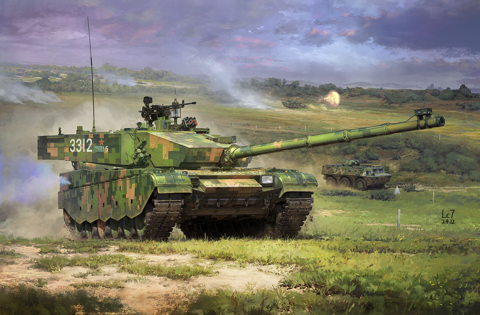 ArtStation - PLA ZTZ-99A Main Battle Tank