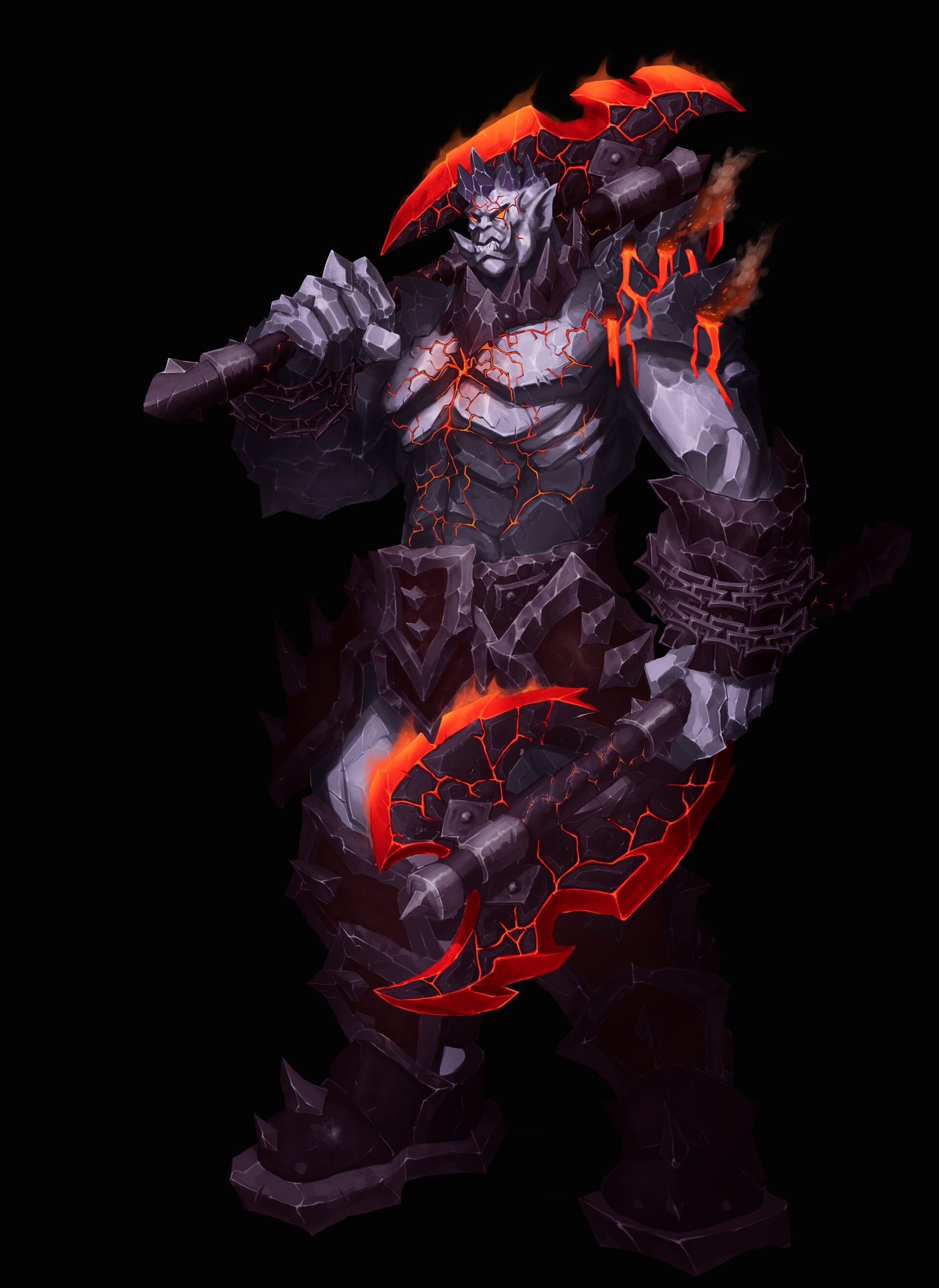 ArtStation - Character design: Scorched Warlord