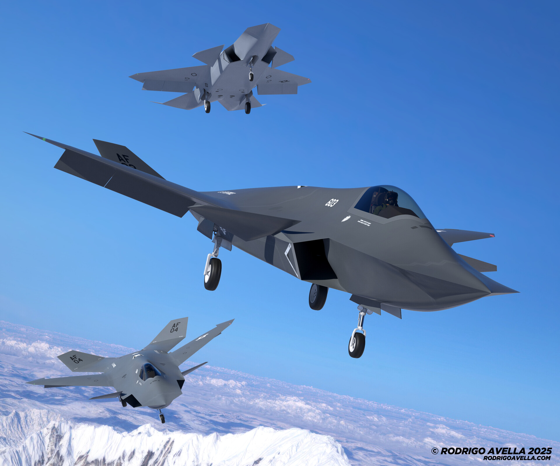 Rodrigo Avella - Sixth generation fighter concept - Upgrade