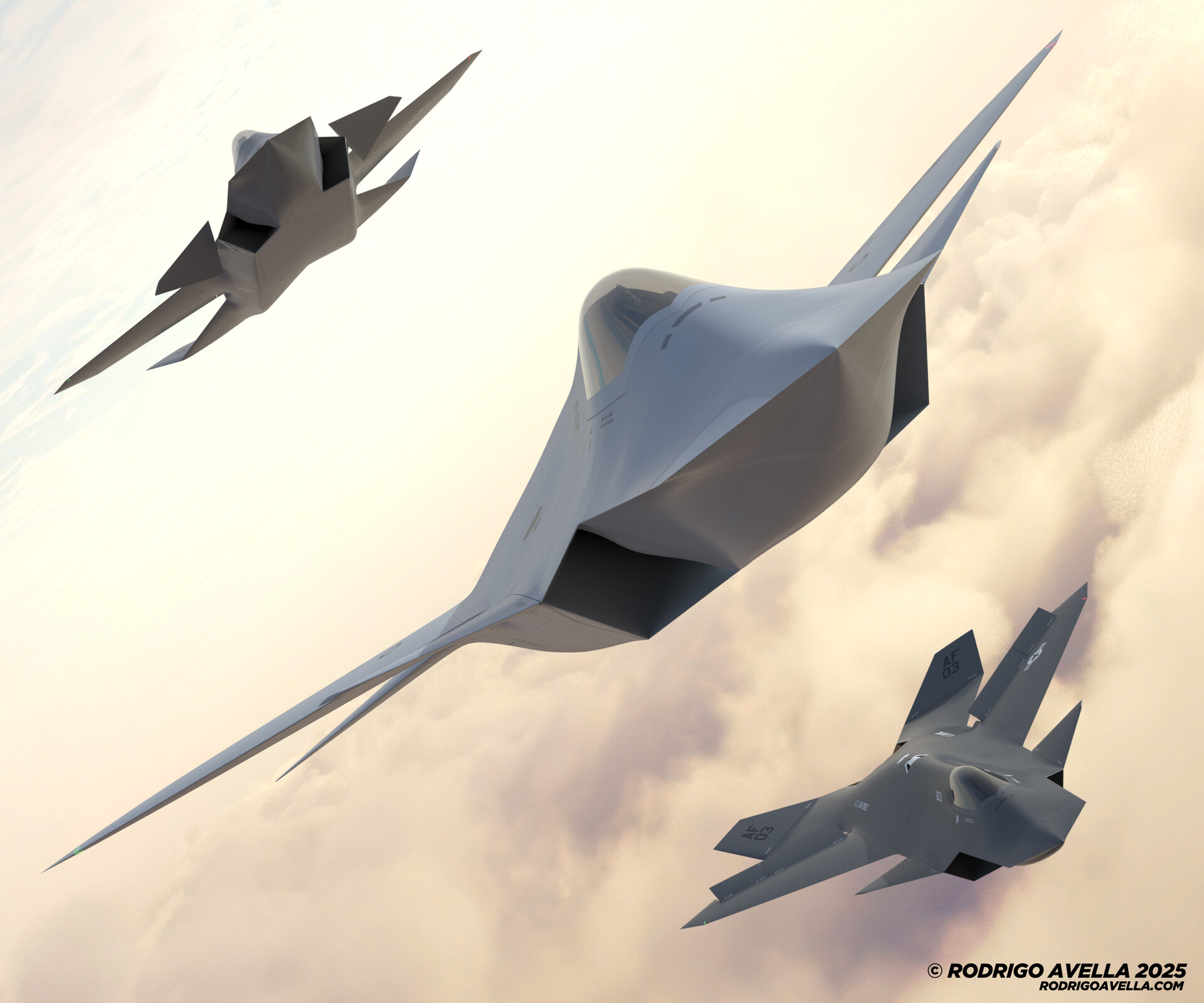 Rodrigo Avella - Sixth generation fighter concept - Upgrade