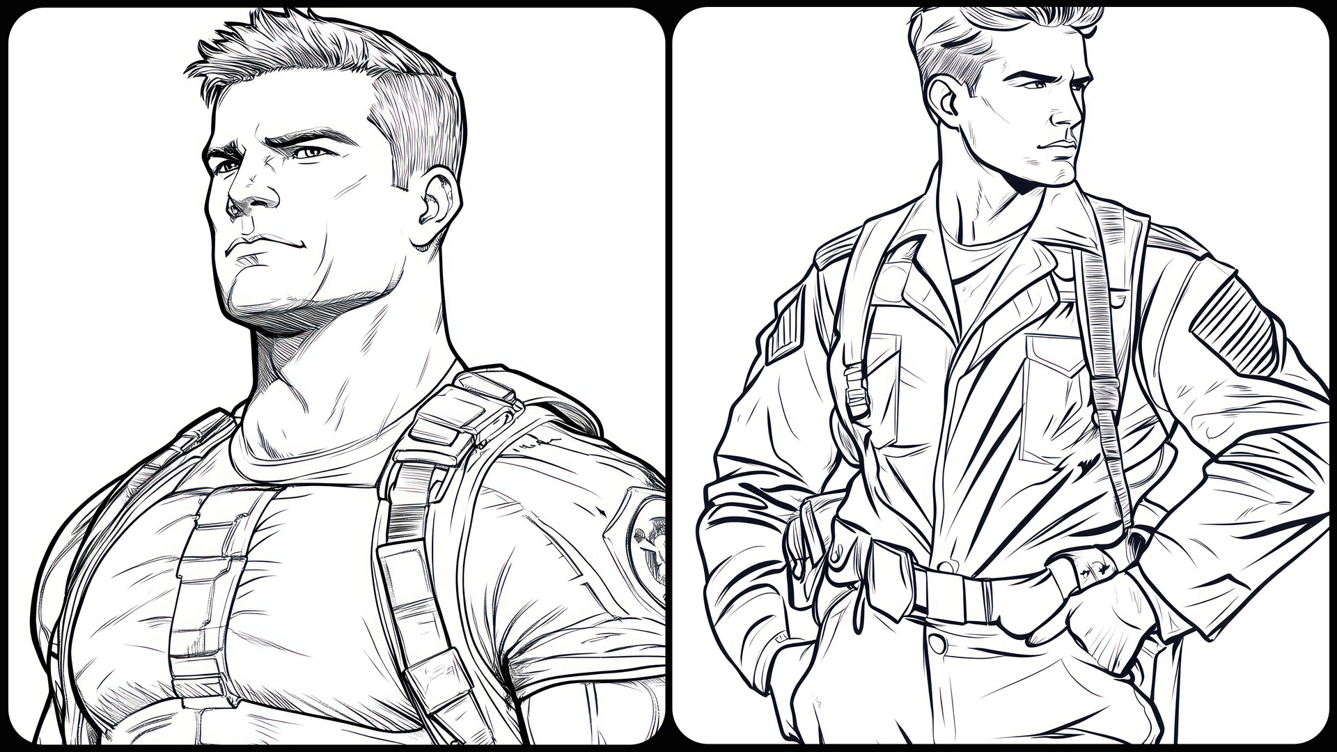 Ferial Studio - 🔹270 American Solider - Sketch Reference Image Pack v.7 ...