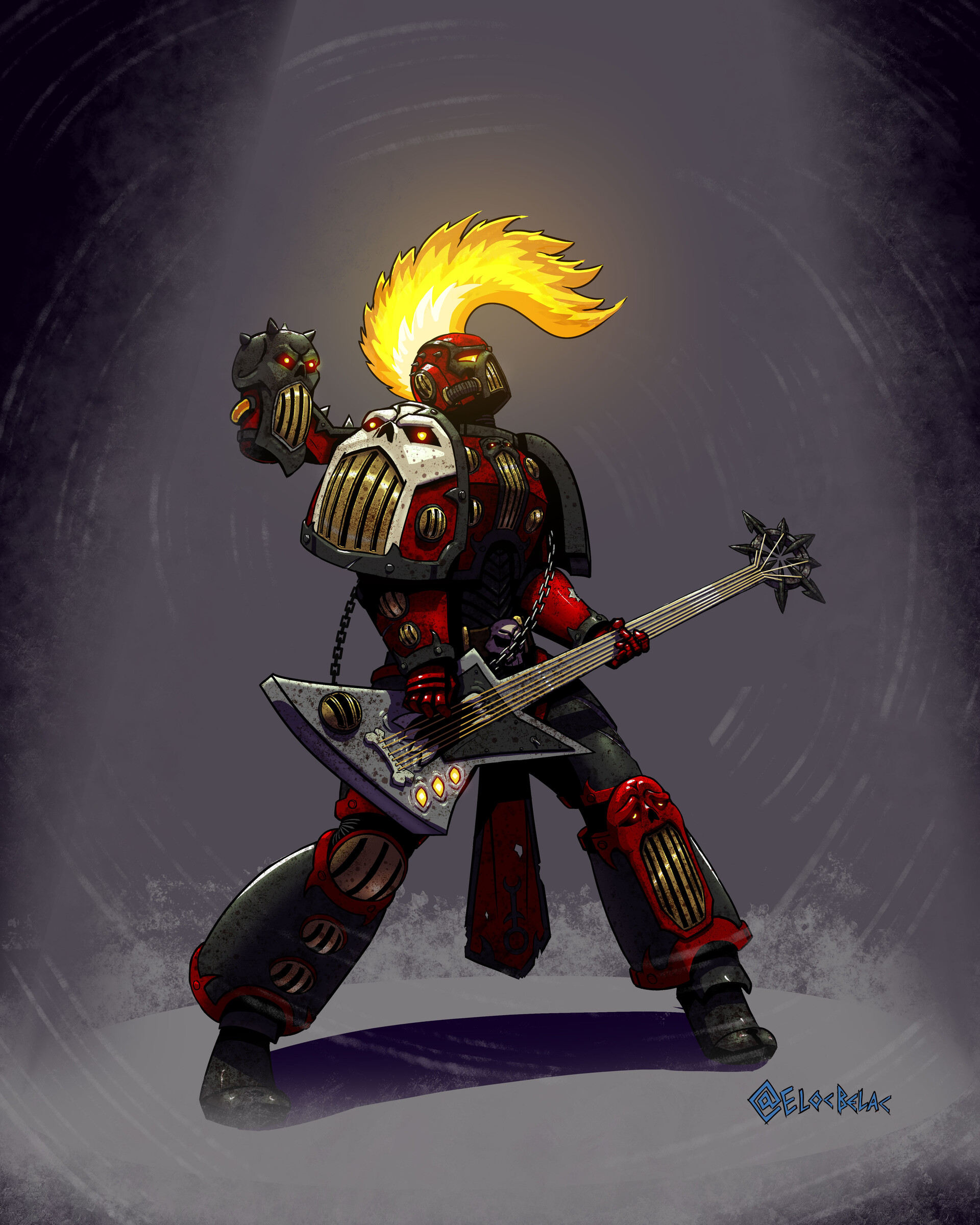 noise marine guitarist